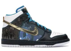 Nike Nike Dunk High Dubai Sneakers Black/white/gold Leaf