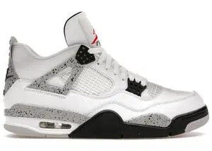 JORDAN Air Jordan 4 Retro Cement Sneakers White/fire Red/black