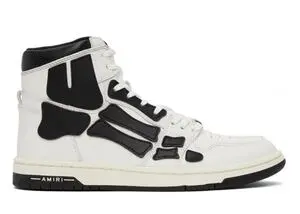 Amiri Skel Top Hi Sneakers - White/black