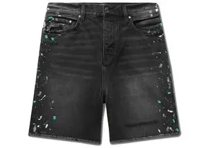 Amiri Paint Splatter Denim Shorts