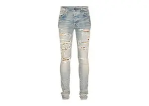 Amiri Leopard Thrasher Skinny Fit Jeans