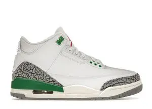 JORDAN Jordan 3 Retro White/lucky Green/varsity Red