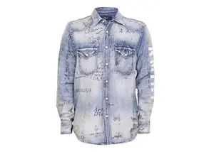 Amiri Military Stencil Denim Shirt
