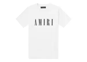 Amiri Core Logo Tee Shirt - White/black Ss23