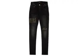 Amiri Core Applique Skinny Jeans - Black