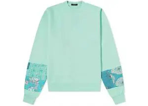 Amiri Patchwork Quilt Crewneck Sweatshirt