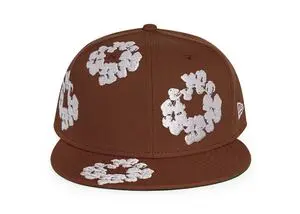 DENIM TEARS New Era Cotton Wreath 59/50 Cap - Brown