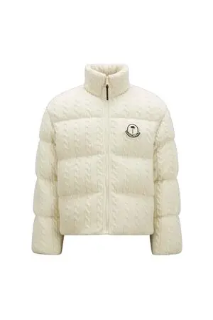 Moncler X Palm Angels Dendrite Wool Down Jacket - Offone-colorwhite