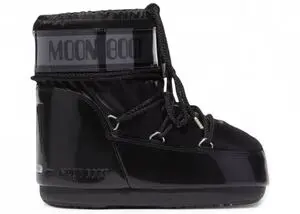 Moon Boot Gucci Gg Buckle Marmont Thin Belt - Black
