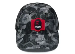 A BATHING APE X Hugo Cap - Black