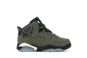 JORDAN 6 Retro Travis Scott Ps - Medium Olive/black/sail