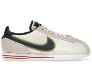 Nike Cortez Basic Premium 1972 Sneakers - Coconut Milk/dark Sulfur/stadium Green