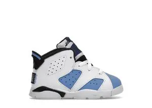 JORDAN 6 Retro Unc Toddler Sneakers - White/university Blue/black
