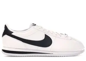 Nike Cortez Basic Leather Sneakers - White/metallic Silver/black