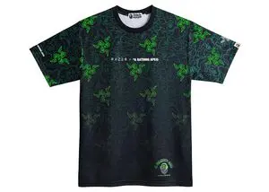 A BATHING APE X Razer Neon Camo Team Tee Shirt
