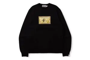 A BATHING APE X Ovo Card Crewneck Sweatshirt - Black