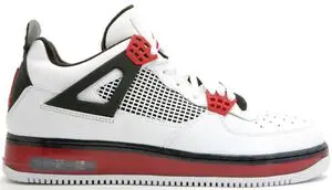JORDAN Ajf 4 Fire Red Sneakers - White/varsity Red/black