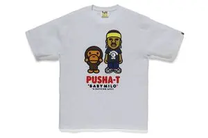 A BATHING APE X Pusha T Baby Milo Tee Shirt - White