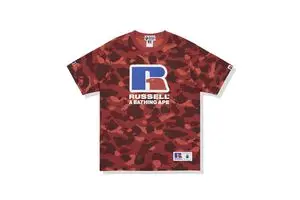A BATHING APE X Russell Camo Tee Shirt