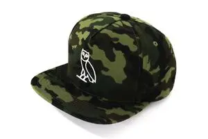 A BATHING APE X Ovo Woodland Camo Cap - Green