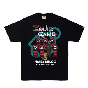 A BATHING APE X Squid Game Baby Milo Tee Shirt - Black