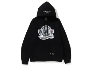 A BATHING APE X Neighborhood Relaxed Fit Pullover Hoodie - Black