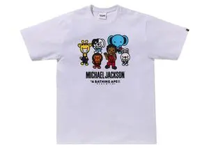 A BATHING APE X Michael Jackson Baby Milo Tee Shirt - White