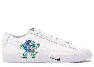 Nike Blazer Flyleather Steve Harrington Earth Day Sneakers - White
