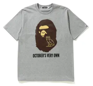 BAPE X Ovo Tee Shirt - Grey