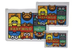 A BATHING APE X Sesame Street Pvc Pouch Set - Multicolor