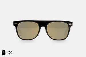 A BATHING APE X Retrosuperfuture Flat Top Sunglasses - Black