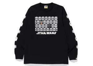 A BATHING APE X Star Wars First Order Long Sleeve Tee Shirt - Black