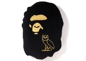 A BATHING APE X Ovo Ape Head Cushion - Black