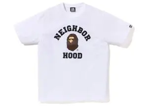 A BATHING APE X Neighborhood Tee Shirt - White