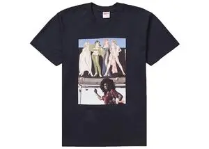 Supreme American Picture Tee Shirt - Navy Blue