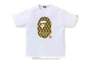 A BATHING APE X Pokemon Oversized Ape Head Tee - White