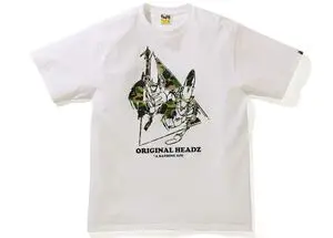 A BATHING APE X Unkle Pointman Logo T-shirt - White
