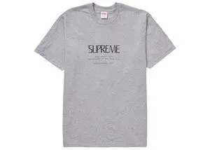Supreme Anno Domini Tee Shirt - Heather Grey