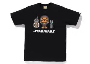 A BATHING APE X Star Wars Bb8 & Do Tee Shirt - Black