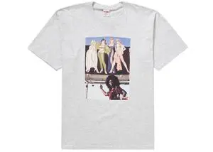Supreme American Picture Tee Shirt - Ash Grey