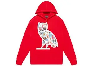 OVO X Playboy Magazine Hooded Sweatshirt - Red