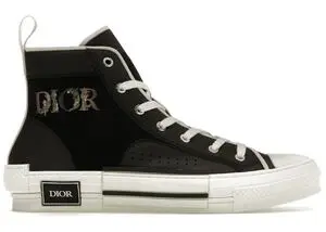 Dior B23 High Top Sneakers - Black/white