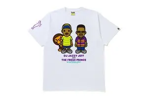 A BATHING APE X The Fresh Prince & Dj Jazzy Jeff Baby Milo Tee Shirt - White