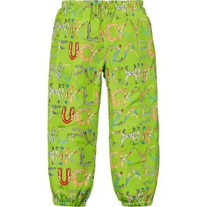 Supreme Alphabet Silk Pant - Lime