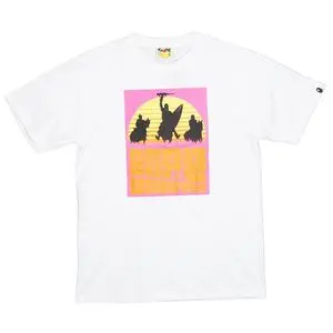 A BATHING APE X Undefeated Rising Sun Tee Shirt - White
