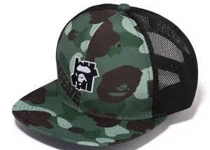 BAPE X Undefeated Camo Mesh Cap - Green