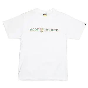 A BATHING APE X Undefeated Shaka Tee Shirt - White/green