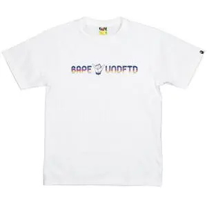 A BATHING APE X Undefeated Shaka Tee Shirt - White/blue