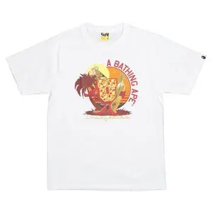 A BATHING APE X Undefeated Surfer Tee Shirt - White