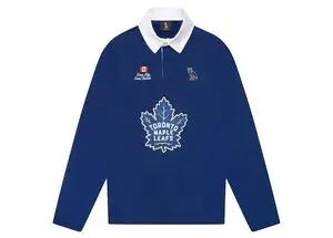 OVO X Toronto Maple Leafs Rugby Polo Shirt - Blue